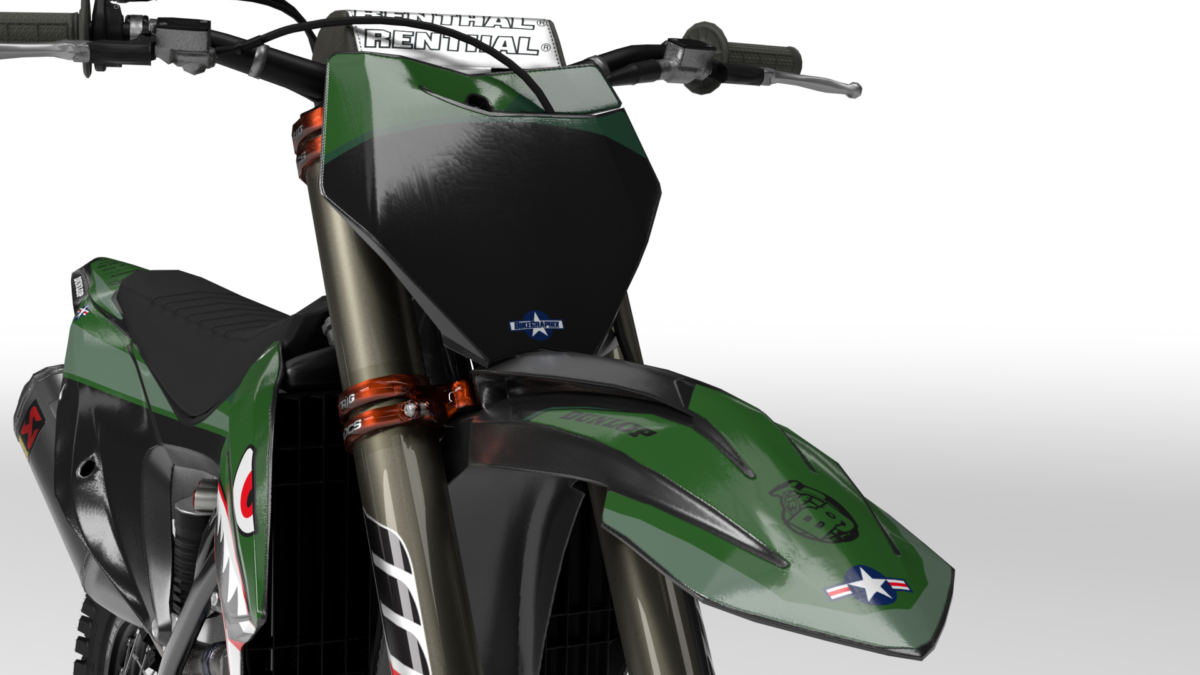 KTM BOMBER Semi Custom Motocross Graphics - BikeGraphix