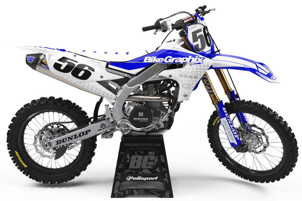 Yamaha Sleek Semi Custom Motocross Graphics - BikeGraphix