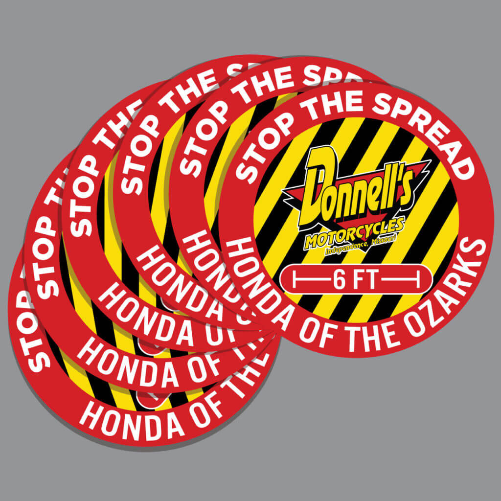 Coronavirus Covid-19 Safety Sticker Pack - BikeGraphix