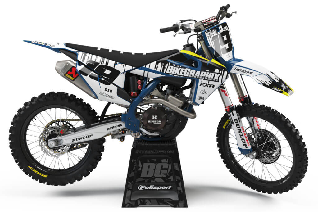 Husqvarna Drip Semi Custom Motocross Graphics - BikeGraphix