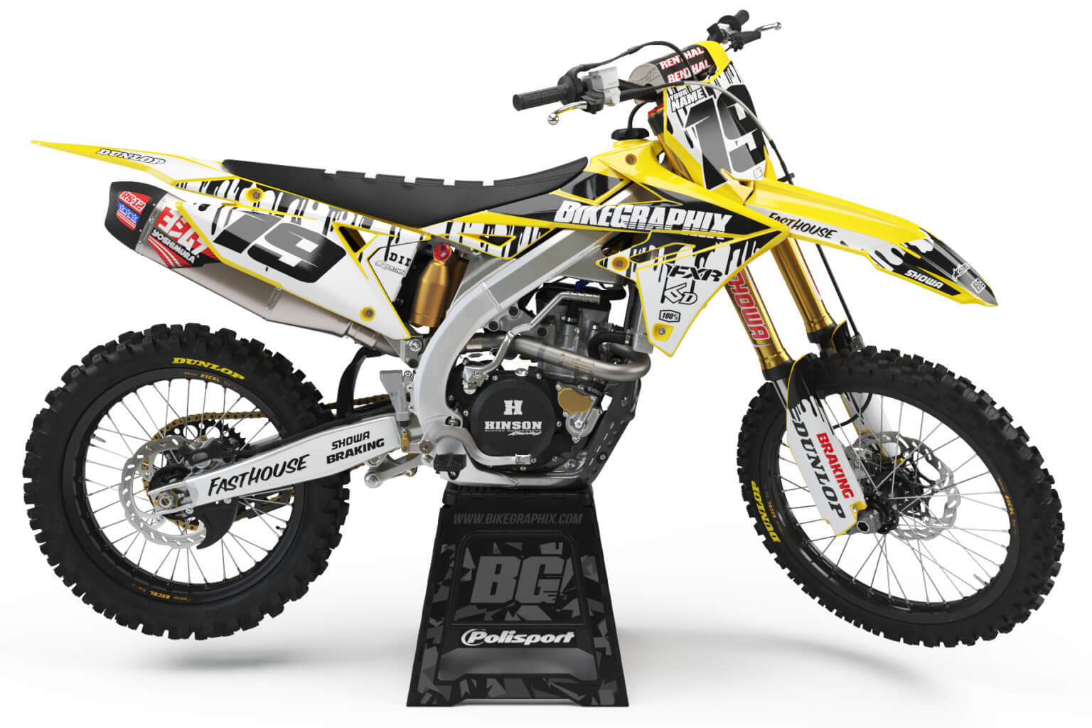 Suzuki Drip Semi Custom Motocross Graphics - BikeGraphix