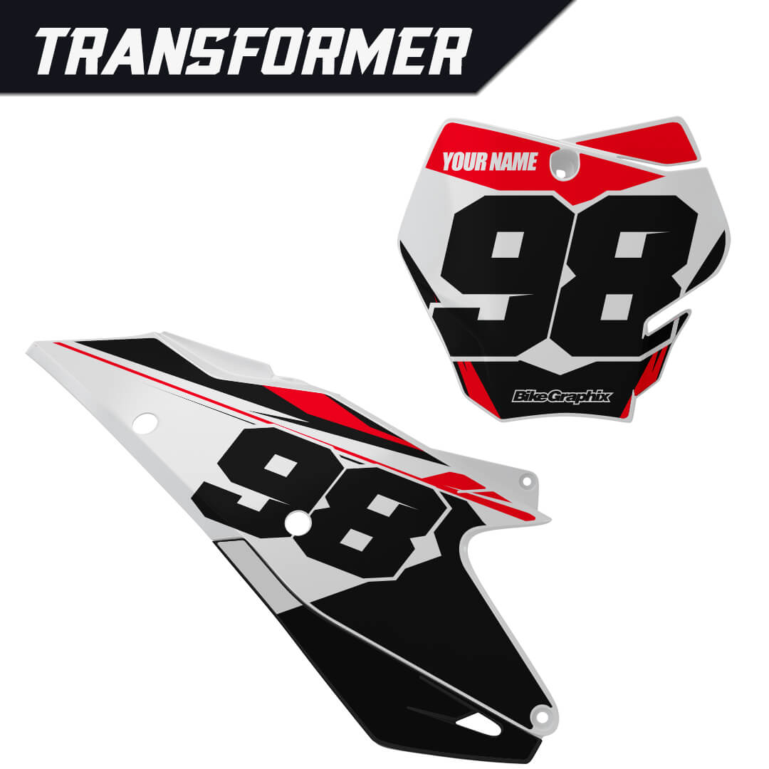 Gas Gas Transformer Number Plate Graphics - BikeGraphix