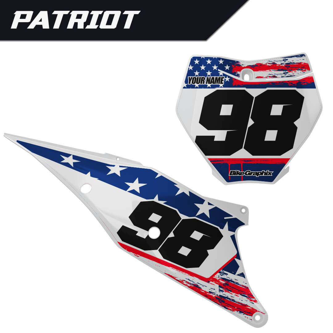 KTM Patriot Number Plate Graphics - BikeGraphix