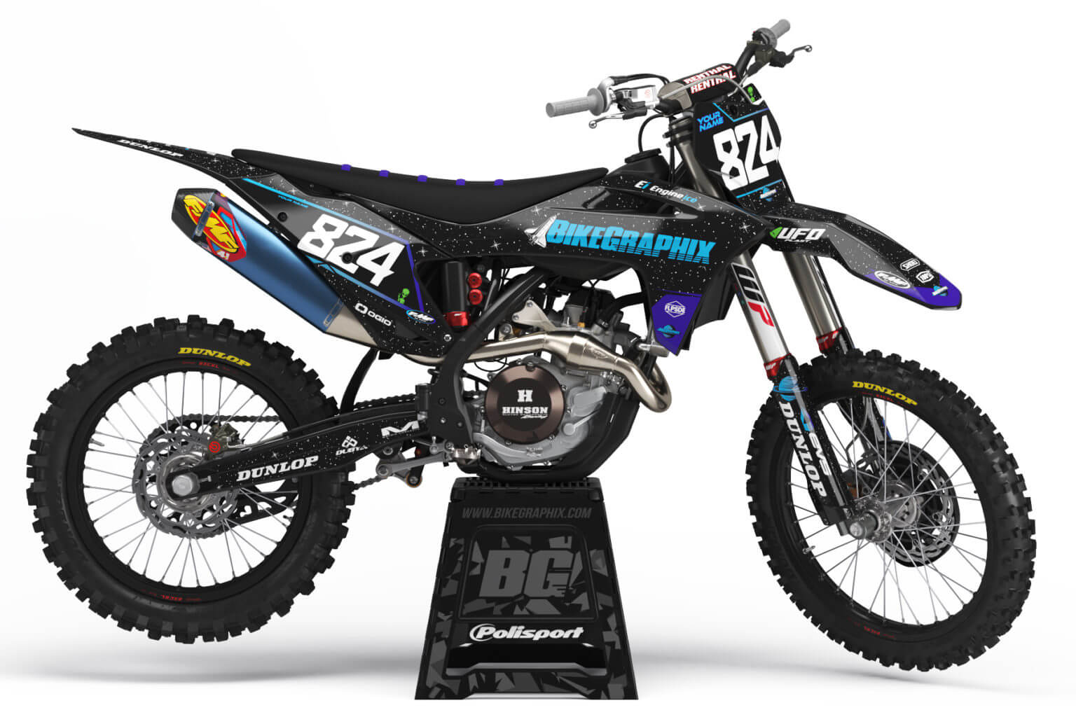 GasGas Galactic Semi Custom Motocross Graphics - BikeGraphix