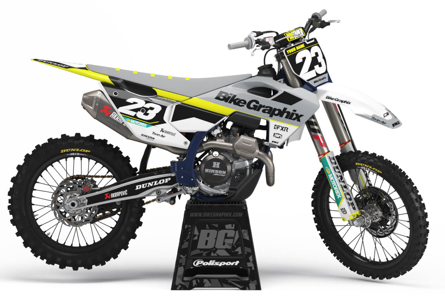 Husqvarna Apex Semi Custom Motocross Graphics - BikeGraphix