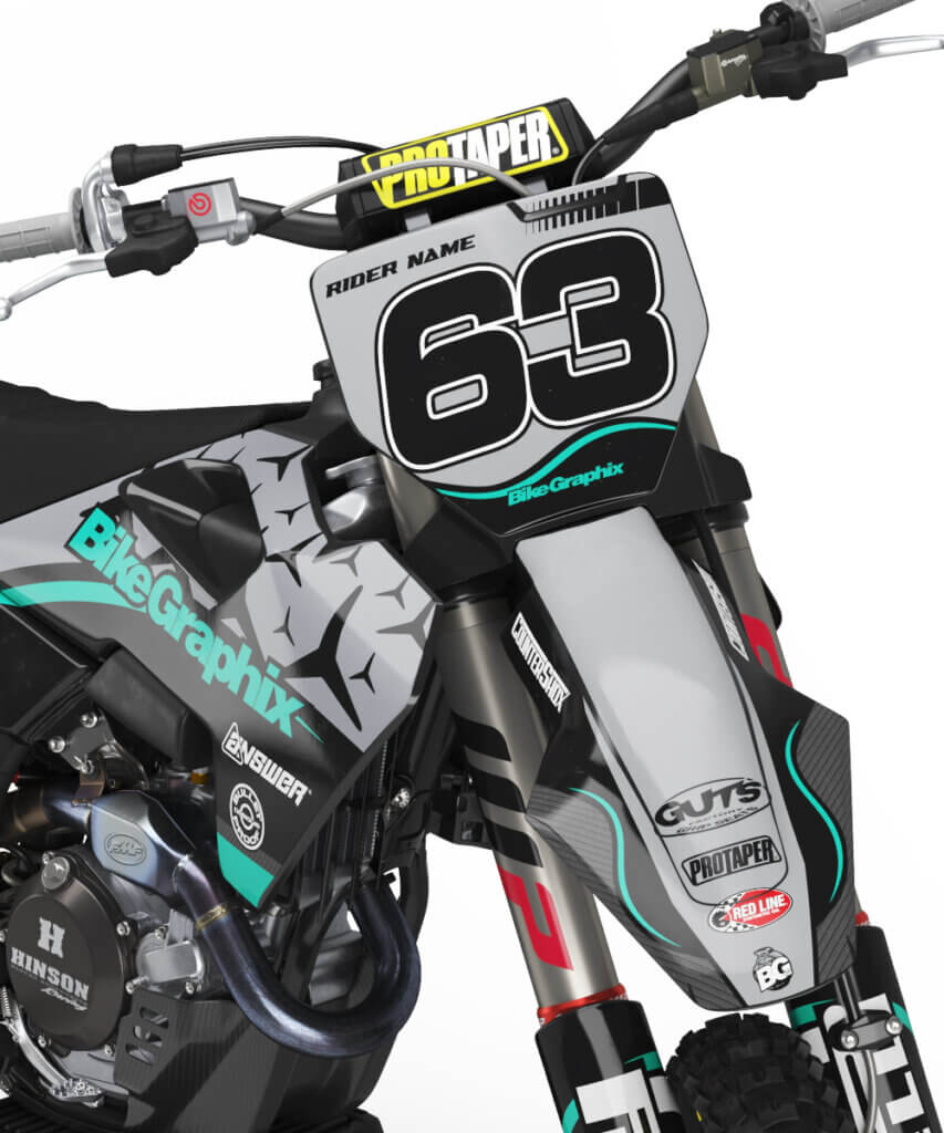 Husqvarna Livery Semi Custom Motocross Graphics - BikeGraphix